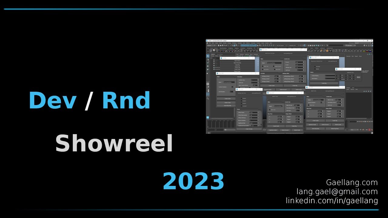 Dev / Rnd Reel 2023 - YouTube