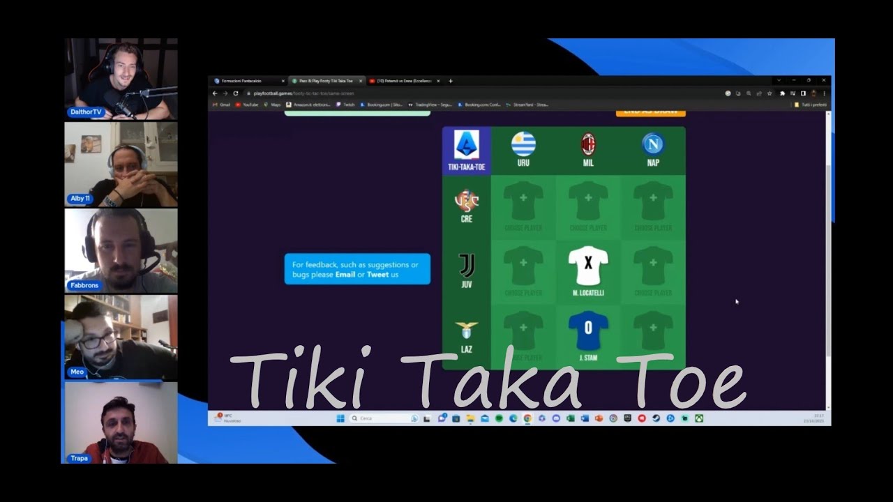 Il primo Tiki Taka Toe con DalthorTV - YouTube