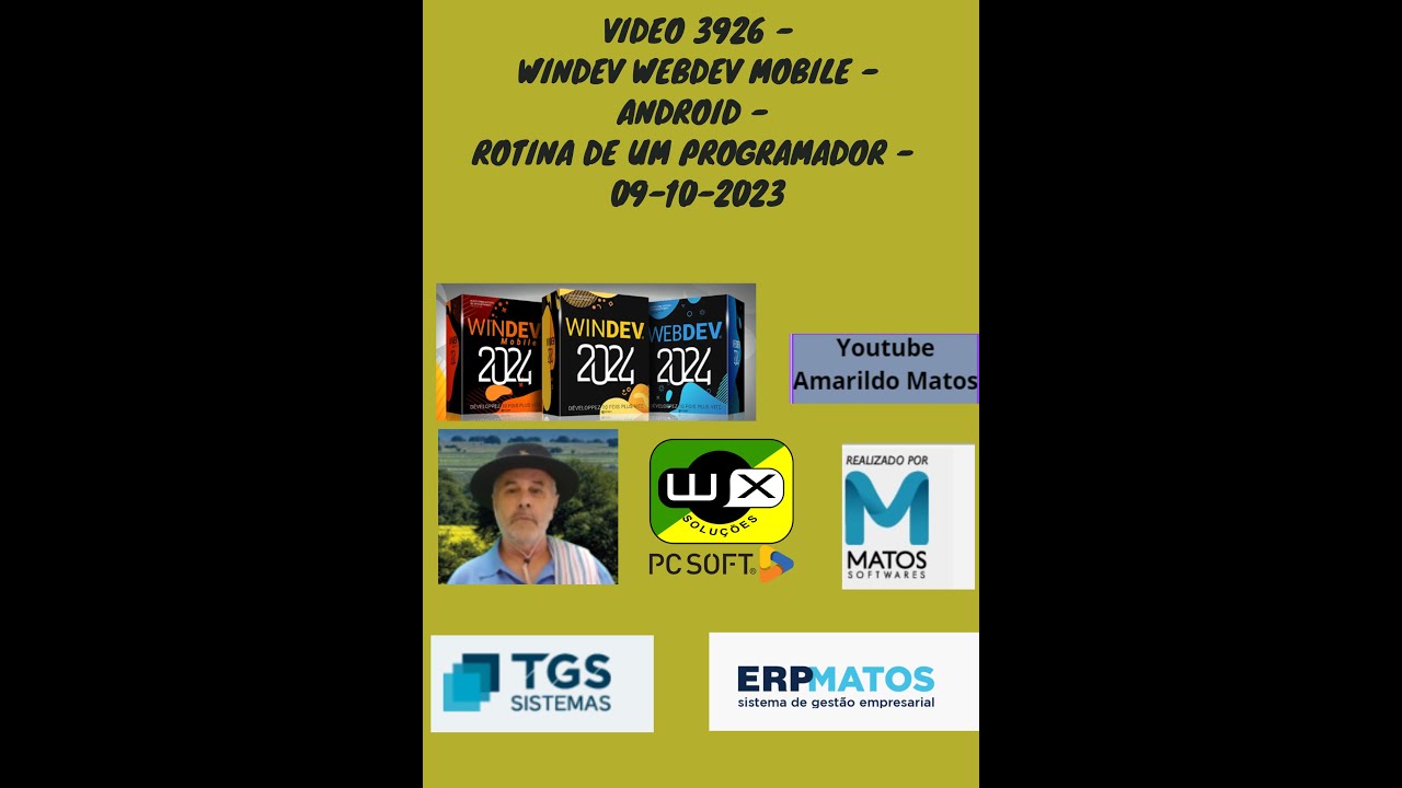 Video 3926 - windev webdev mobile - Android - Rotina de um programador - 09-10-2023 - YouTube