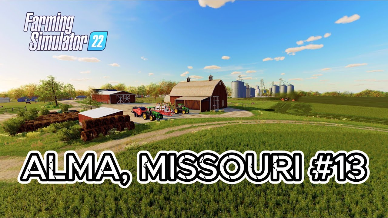 ALMA MISSOURI FS22 - Massive BALING contract for SILAGE - 4K Timelapse ...