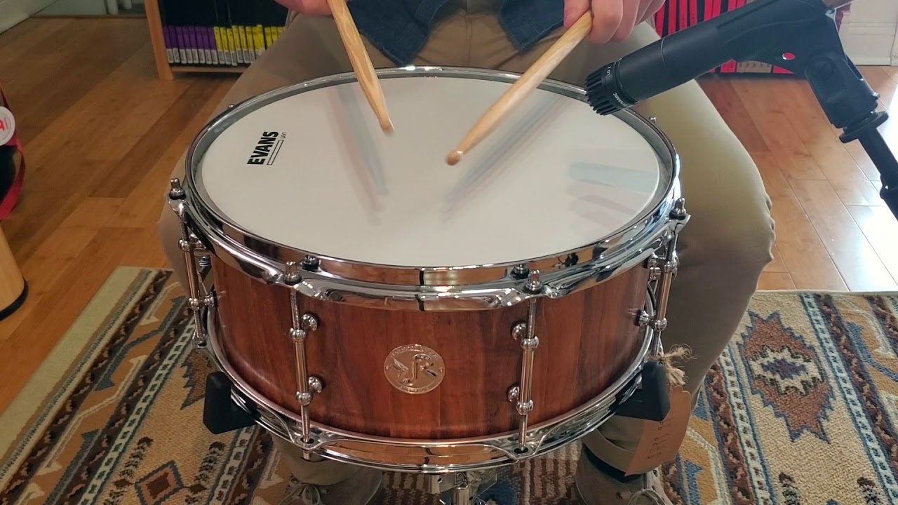 (SOLD) Snares - Red Rock Drums "Heritage Series" 6x14 Blackwood Snare ...