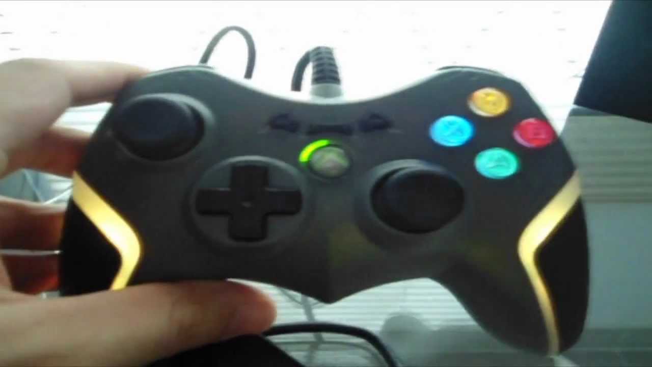 CONTROL XBOX 360 PC EDICION BATMAN BATARANG ABRIENDO - YouTube