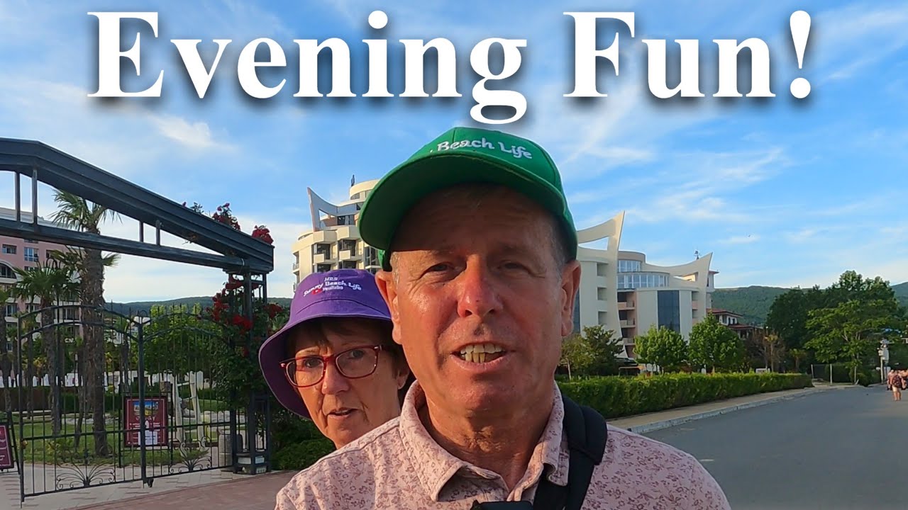 Sunny Beach, Bulgaria. Evenings busy on the promenade. - YouTube