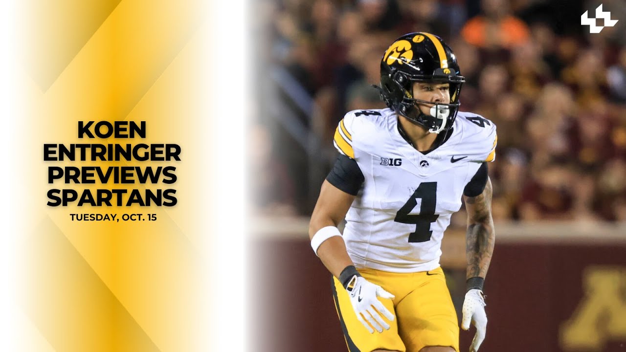 Iowa's Koen Entringer previews Michigan State | Tuesday, Oct. 15 - YouTube