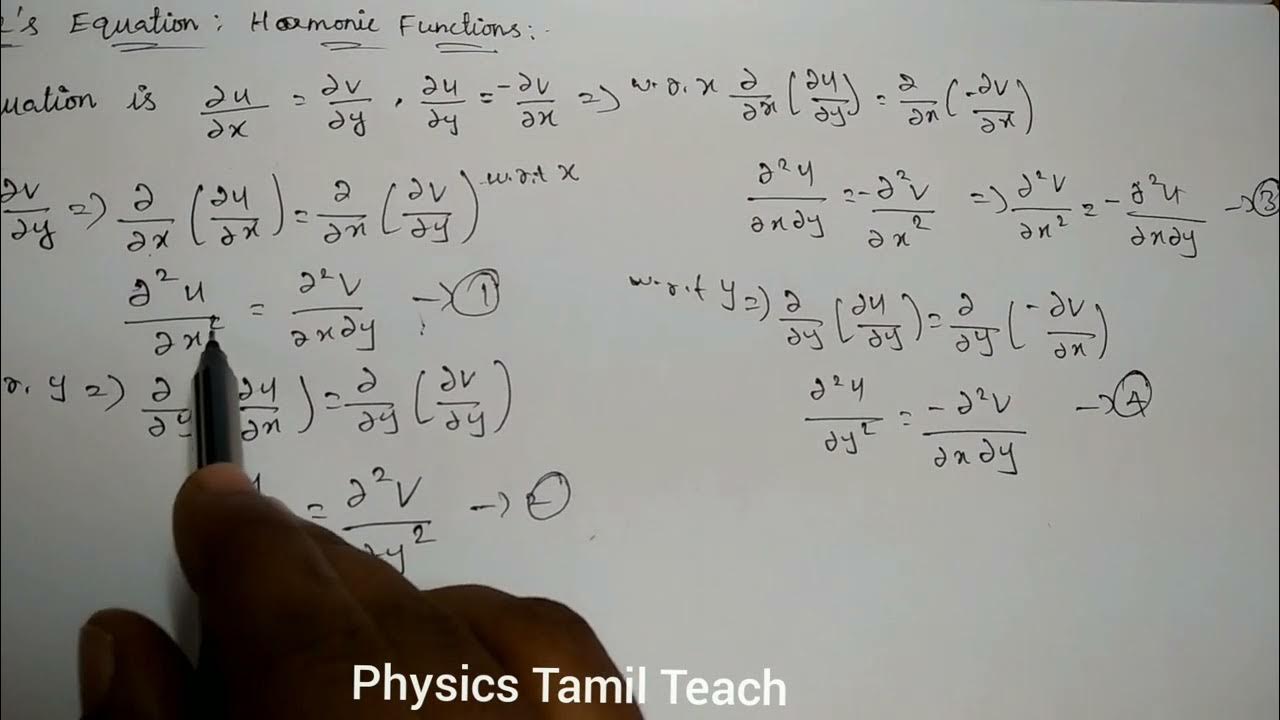 Laplace's Equation: Harmonic Funtion in Complex Variables - YouTube