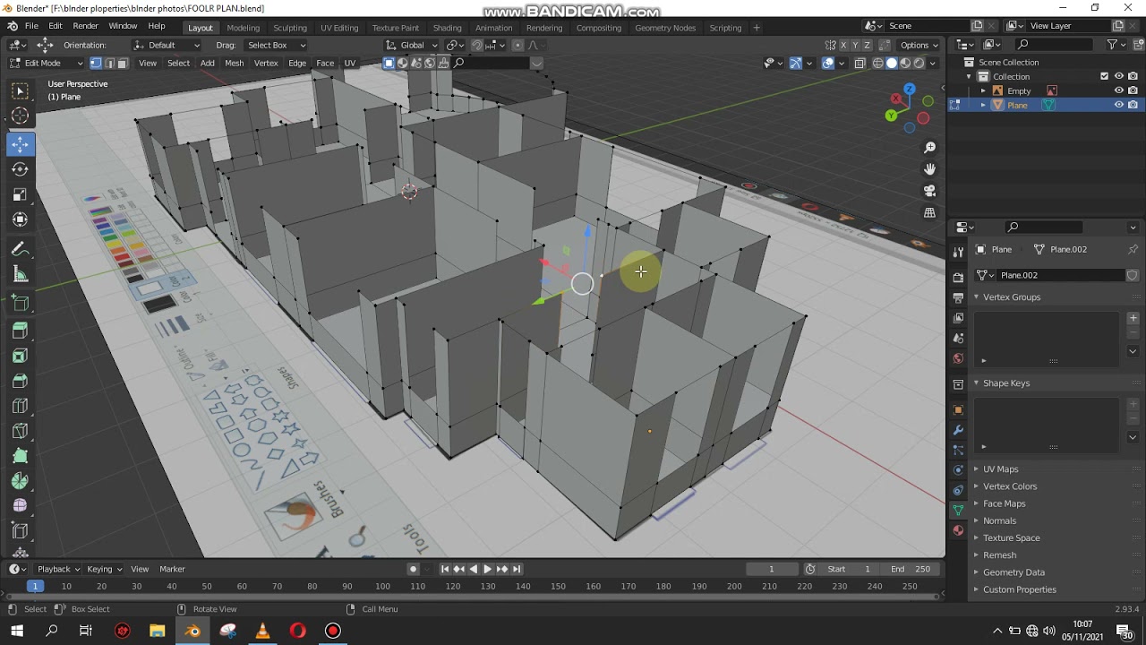 creating house in Blender from floorplan ( PART 4) - YouTube