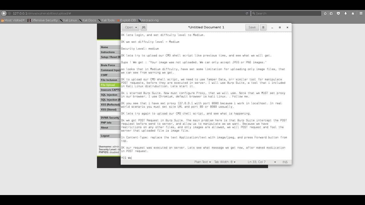 DVWA File Upload – Medium Level Exploitation - YouTube
