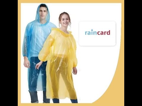 FULLY Reusable Wallet Rain Card - YouTube