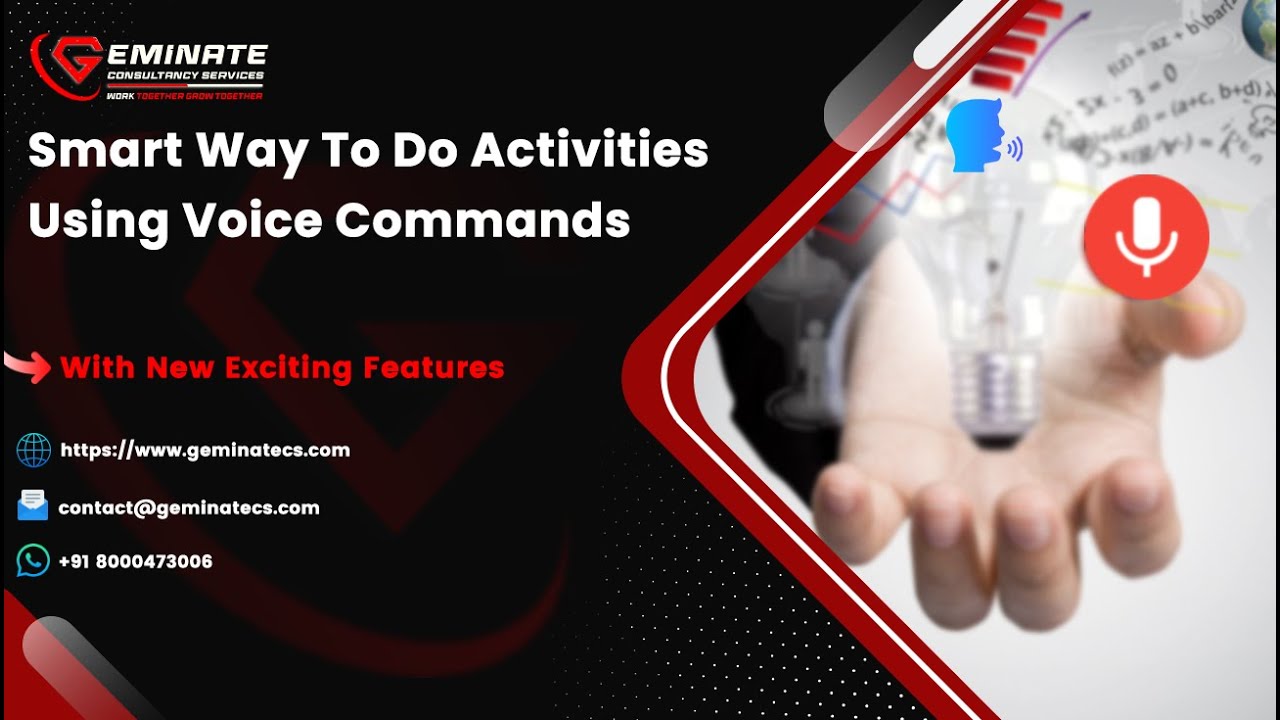 Smart Way To Do Activities Using Voice Commands - YouTube