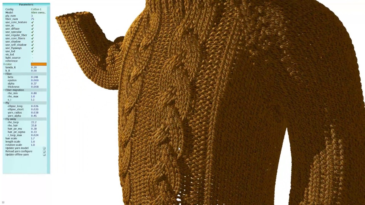 [I3D 2017] Real-time fiber-level cloth rendering - YouTube