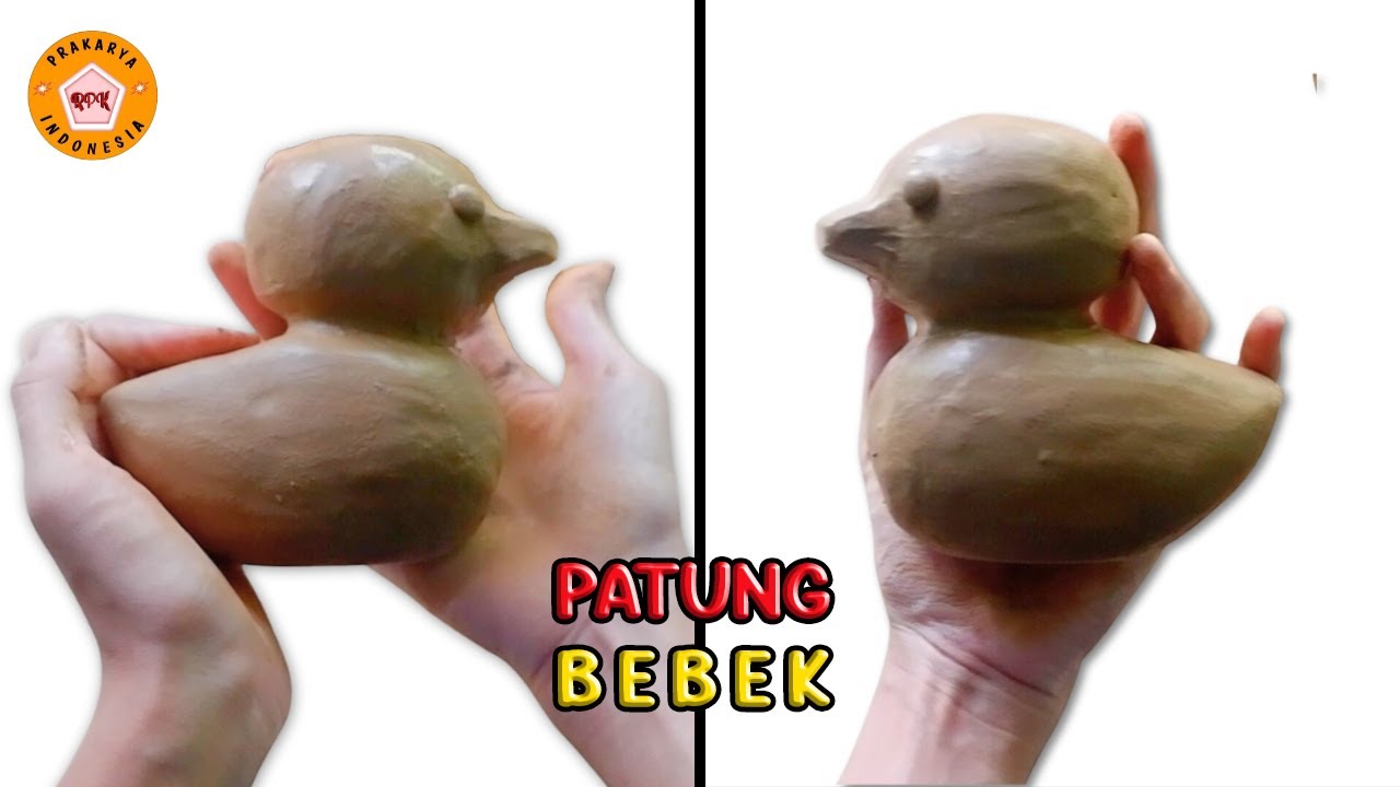 Membuat Patung Bebek dari Tanah Liat | How to Make a Duck from Clay ...