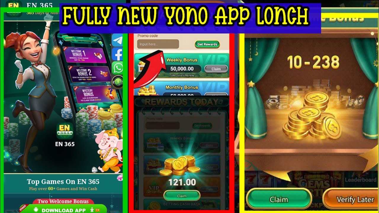 NEW YONO APP LAUNCH TODAY | EN 356 NEW APP IN YONO | EN 365 BIG PROMO ...
