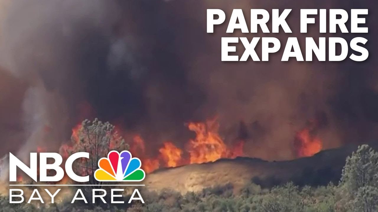 Fire crews battle massive Park Fire - YouTube