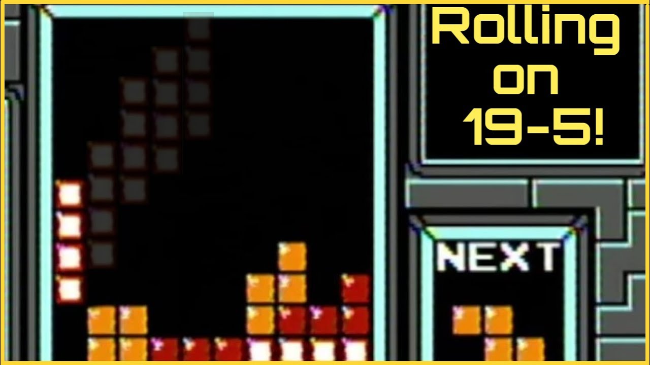 NES Tetris: B-Type 19-5 Completions with Rolling Handcam! - YouTube