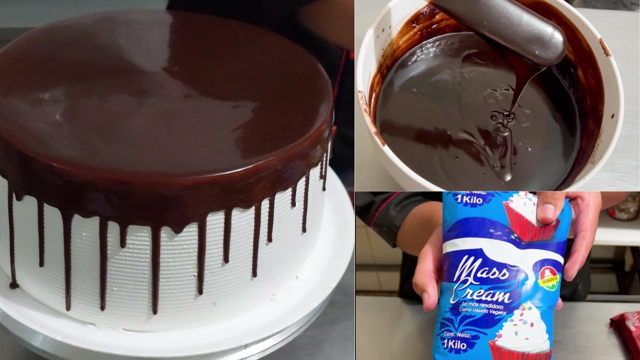 como preparar ganash de chocolate || ganash de chocolate - YouTube