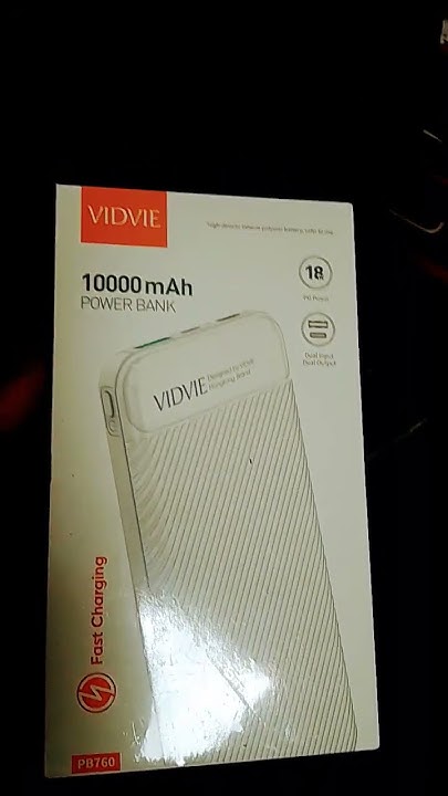 cargador Vidvie de alta calidad 10000 MHA de potencia - YouTube