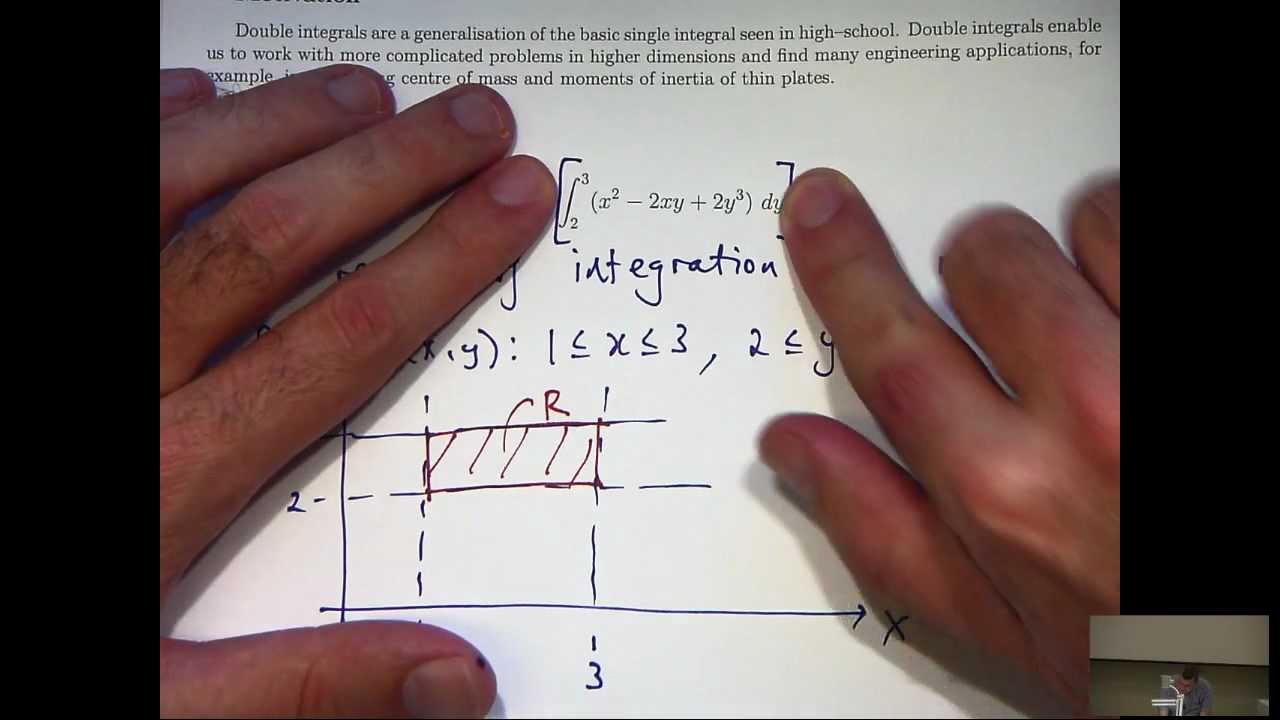 Simple double integral - YouTube