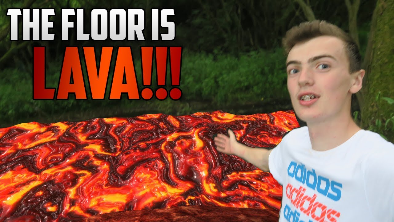 FLOOR IS LAVA CHALLENGE!! FUNNY DAY VLOG! - YouTube