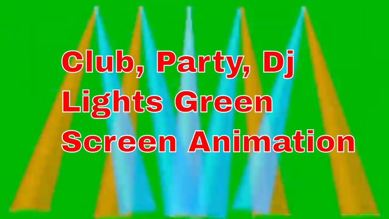 Club,Party,Dj Lights Green Screen Animation - YouTube