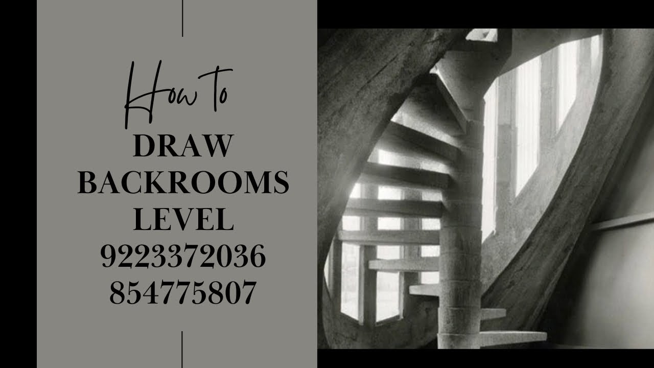 How to Draw Backrooms Level 9223372036854775807 - YouTube