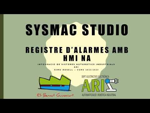 SYSMAC STUDIO. OMRON. Registre d'alarmes amb HMI NA. Alarm register. - YouTube