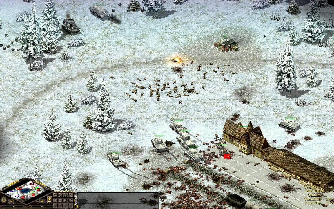 Blitzkrieg multiplayer on map PLD-blitzkrieg 3 vs 3 - YouTube