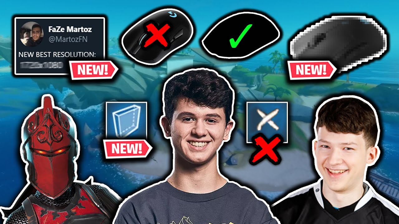 Bugha's NEW Wall Keybind + Mouse, Martoz's NEW Res & Zexrow Switches ...