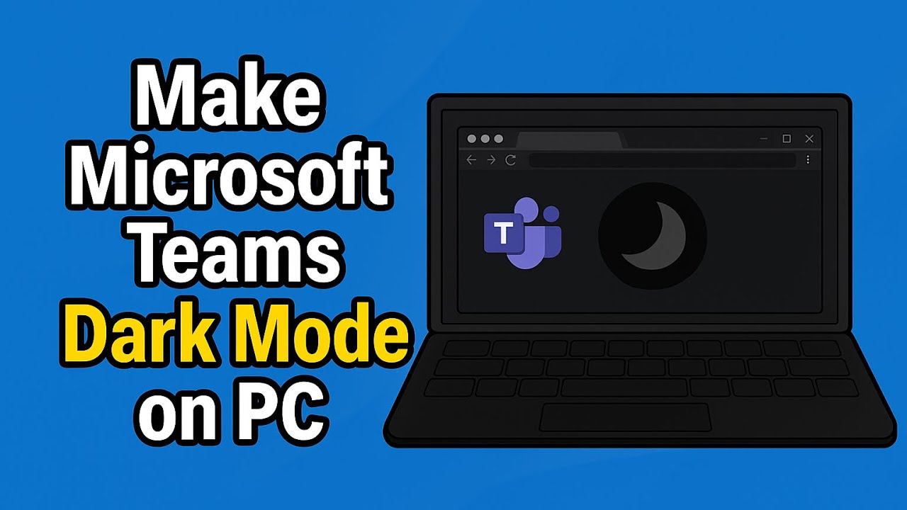 How To Make Microsoft Teams Dark Mode on PC - YouTube