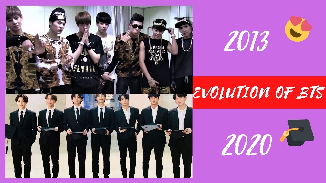 [BTS FOREVER] EVOLUTION OF BTS 2020 🎓 MIRA LO INCREIBLES QUE SON 😍 ...
