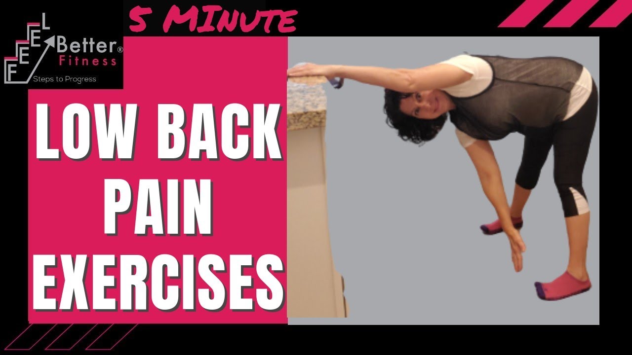 Low Back Exercises to Ease Back Pain at the Kitchen Counter - YouTube