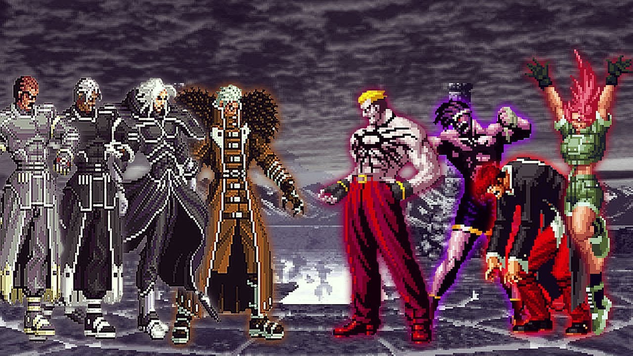 [Mugen KOF] Orochi Power Team Vs Nest Bosses Team - YouTube