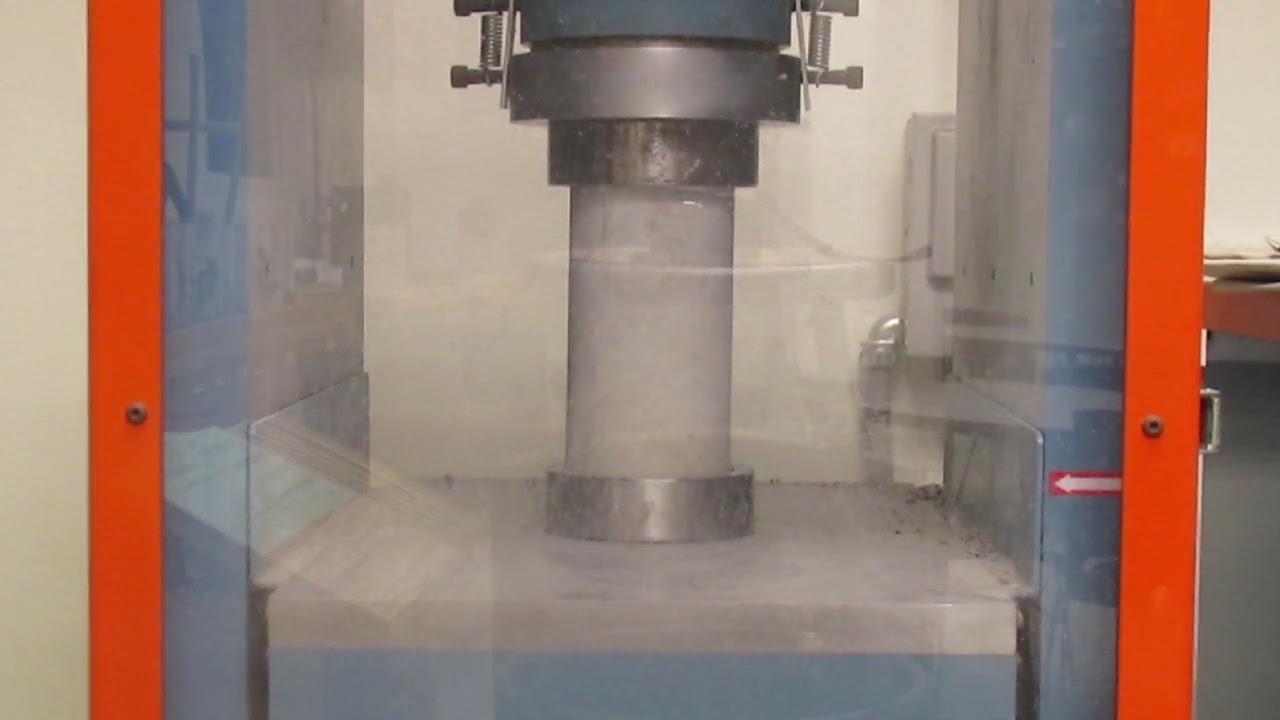 Compressive Strength of concrete with Stainless Steel Fibers - YouTube