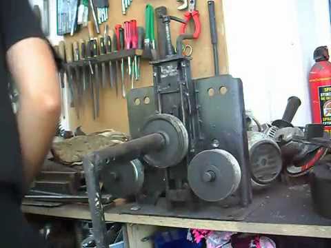 Homemade ring roller - YouTube