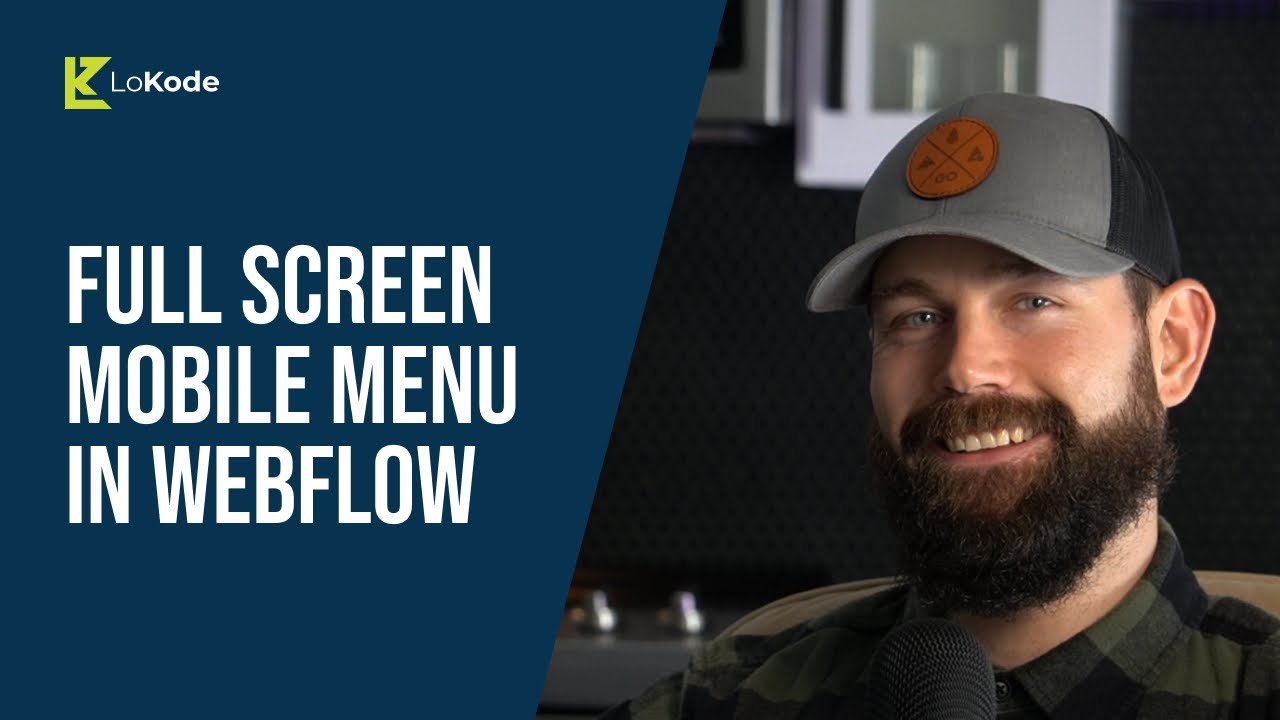 Build a Full Screen Mobile Nav in Webflow - YouTube