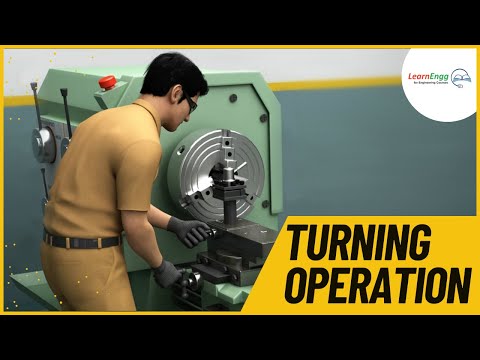 Turning Operation Explained | Engineering Videos | #learnengg #manufacturing #mechanicalengineering