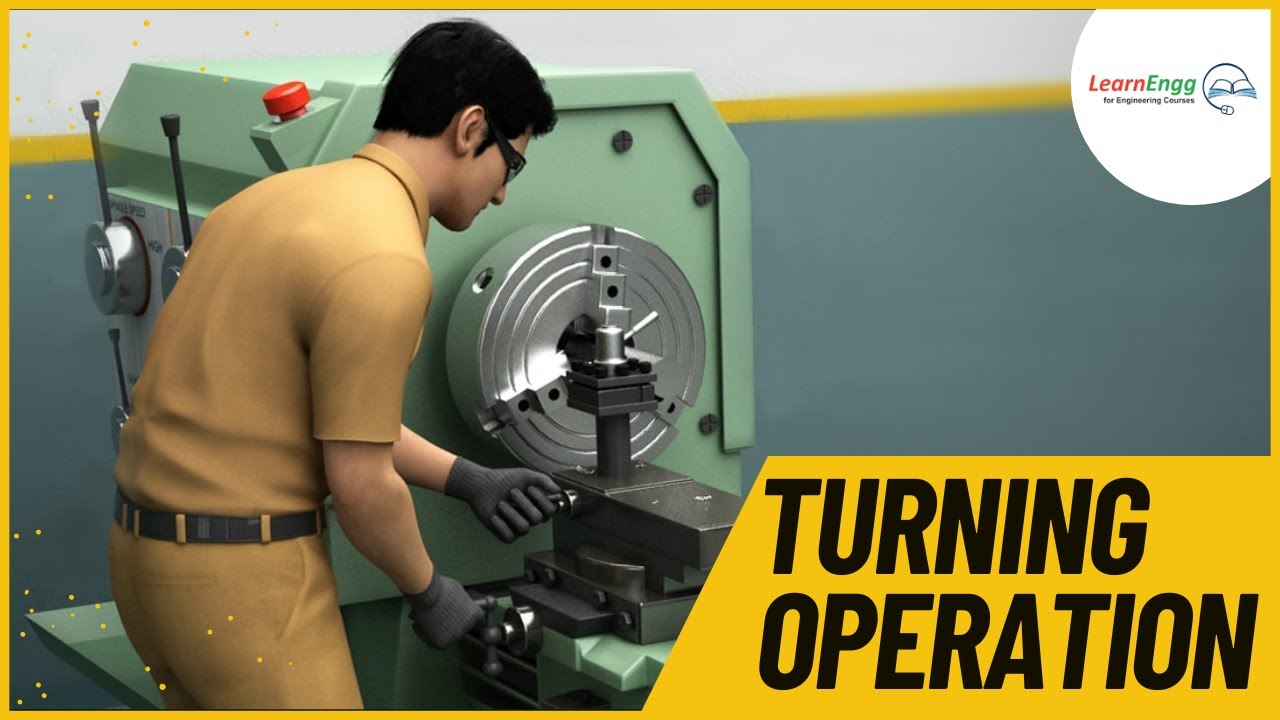Turning Operation Explained | Engineering Videos | #learnengg # ...
