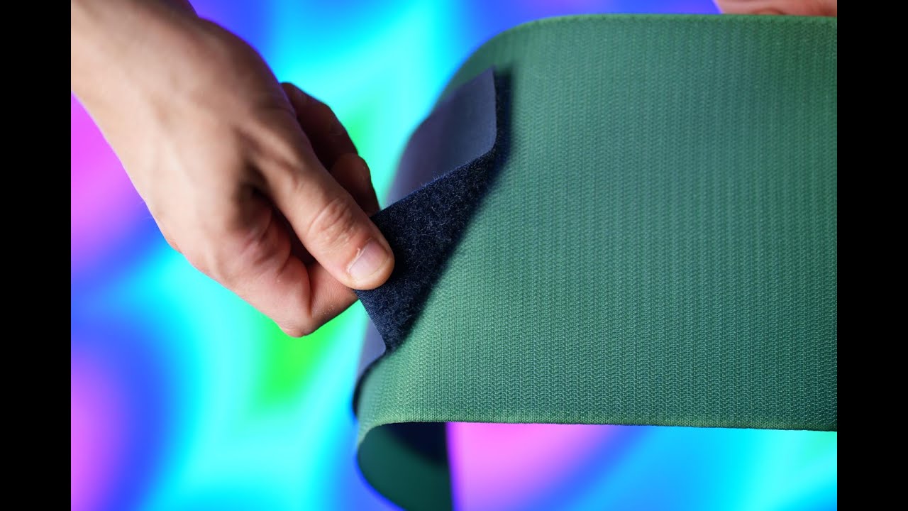 SMALLER DARK BLUE VELCRO PIECE ON NEW GREEN VELCRO ULTRA CRUNCHY - YouTube