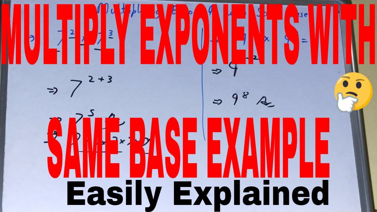 Multiplying Exponents With Same Base how To Multiply Exponents With Multiplying Exponents With Same Base how To Multiply Exponents With