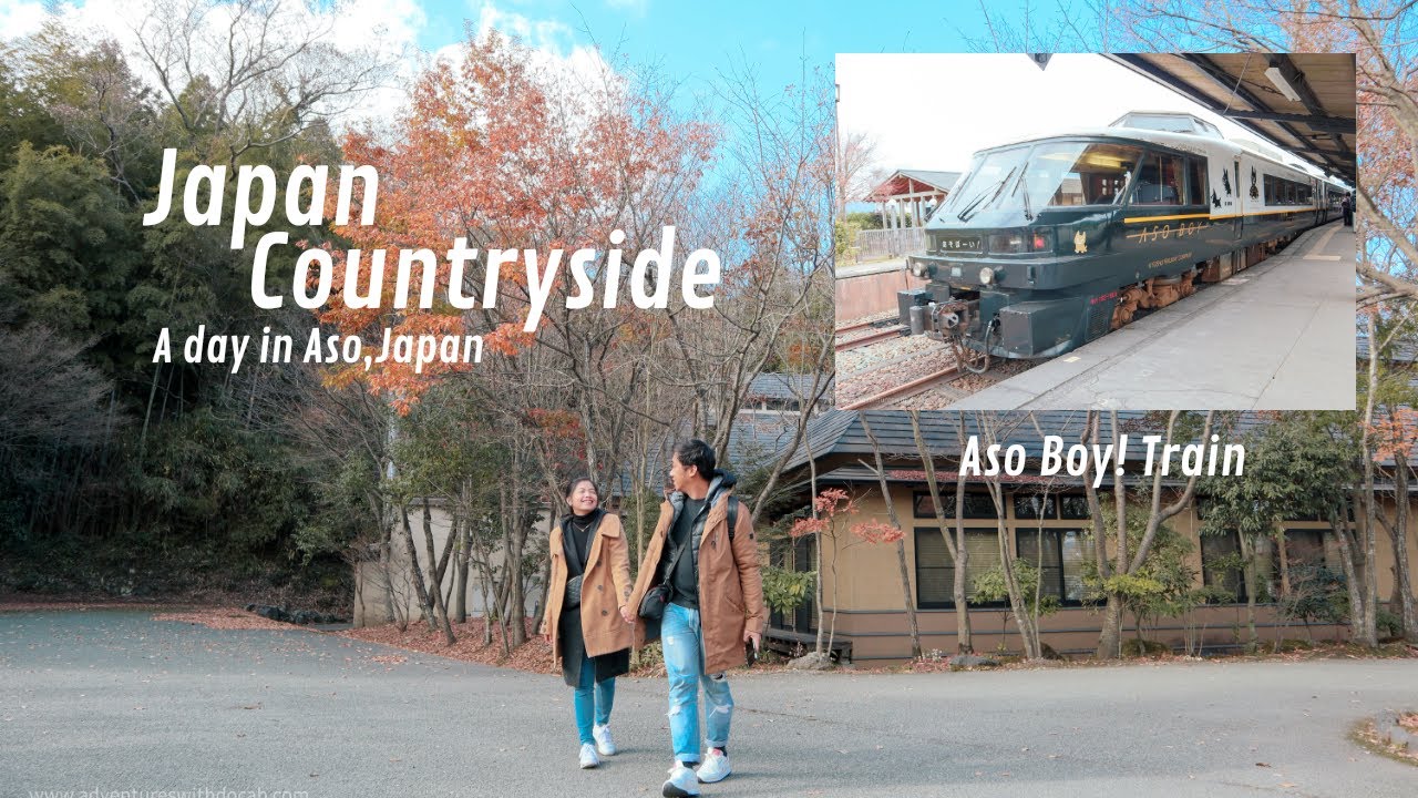 JAPAN COUNTRYSIDE: Riding AsoBoy! Train + A Visit to Mount Aso - YouTube
