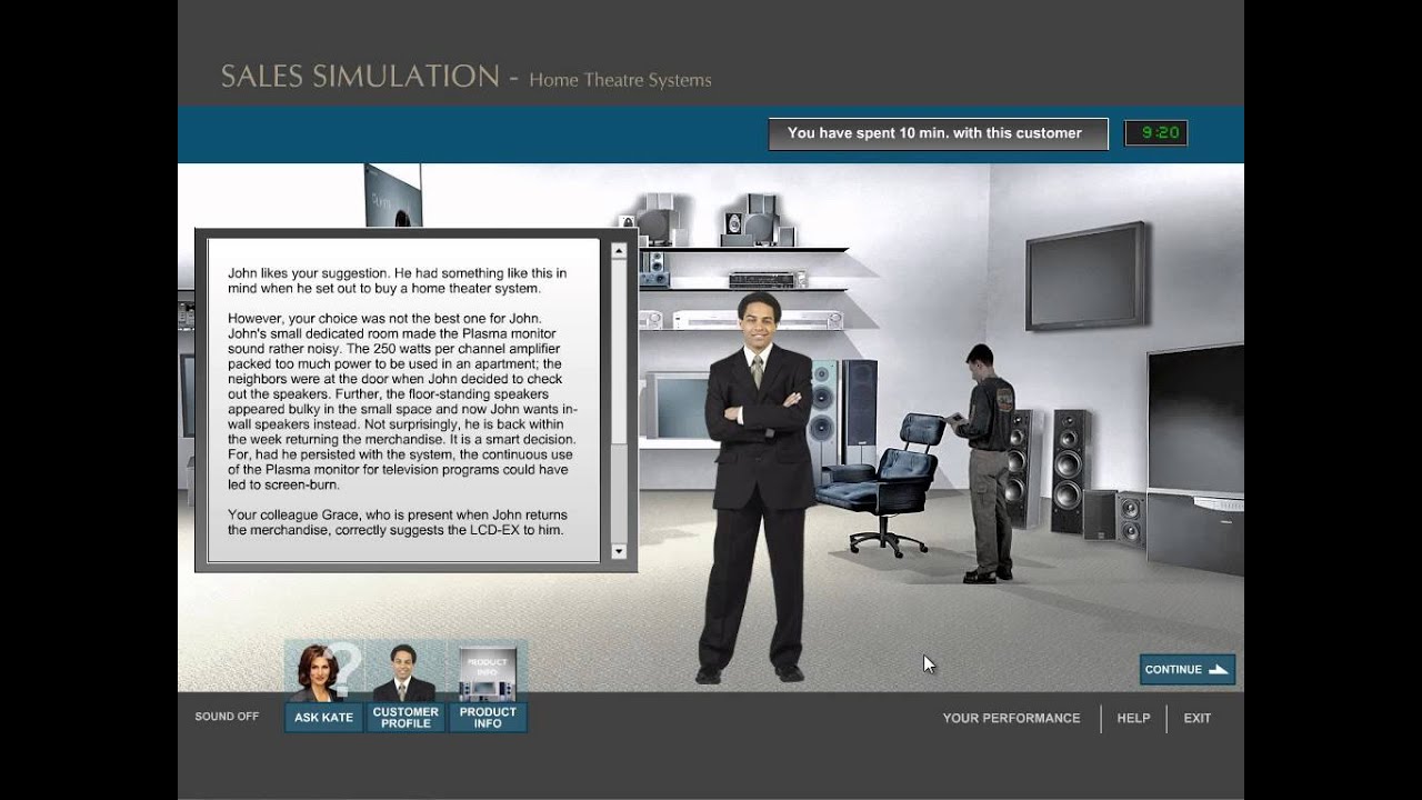 Sales simulation - YouTube