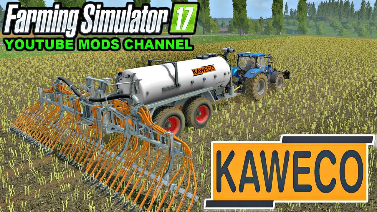 FS | 17 | Mods SLURRY SPREADER KAWECO BARREL 1080p@60fps - YouTube
