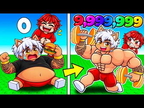 I GOT +1 STRONGER Every Second ON MY WAY TO SCHOOL! 💪😱 | Roblox