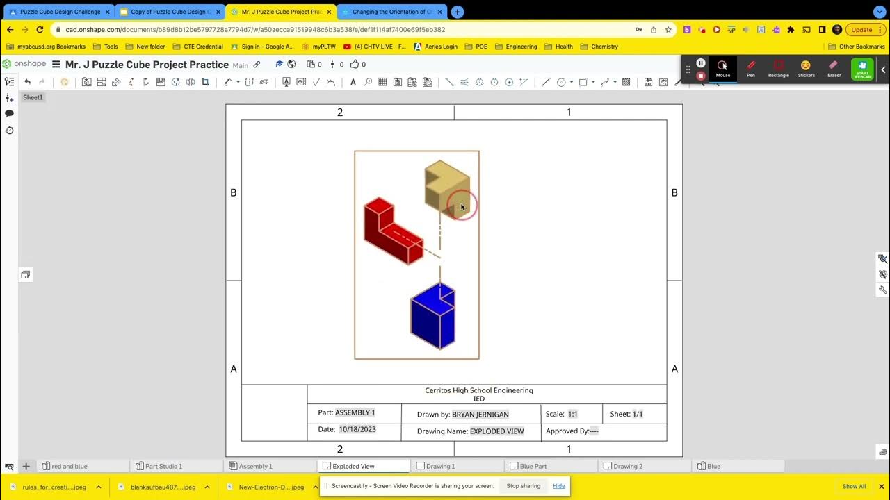 Puzzle Cube Exploded View and Bill of Materials - YouTube