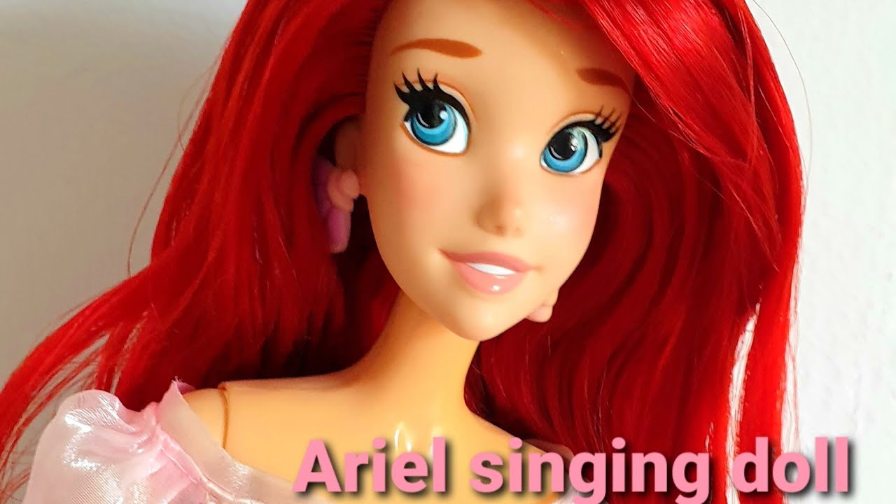Ariel singing doll 17 inch 2013 by disney store - YouTube