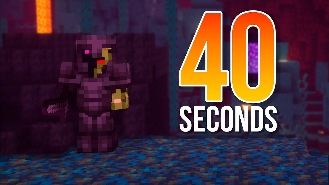 Full Netherite Armor in 40 seconds [SSG] - YouTube