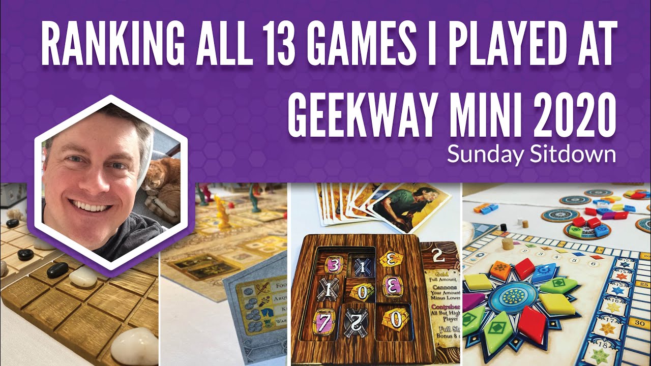 Ranking All 13 Games I Played at Geekway Mini 2020 - YouTube