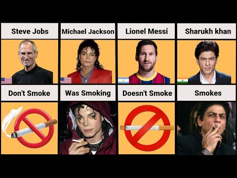 Which Celebrities Smoke? | Comparison Video 2023 | #comparison