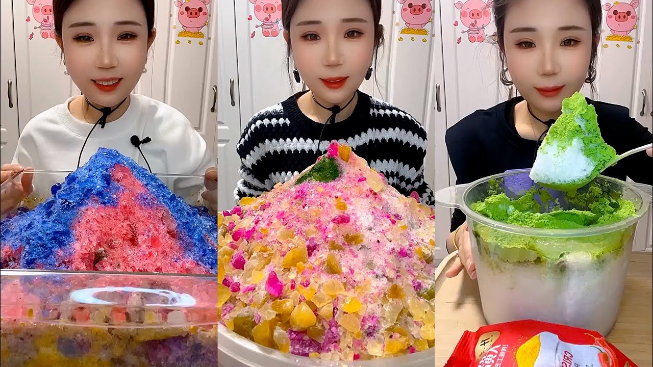 REQUEST || YY 2023 [DEC] || ASMR YY SHAVED ICE EATING WITH MATCHA AND ...
