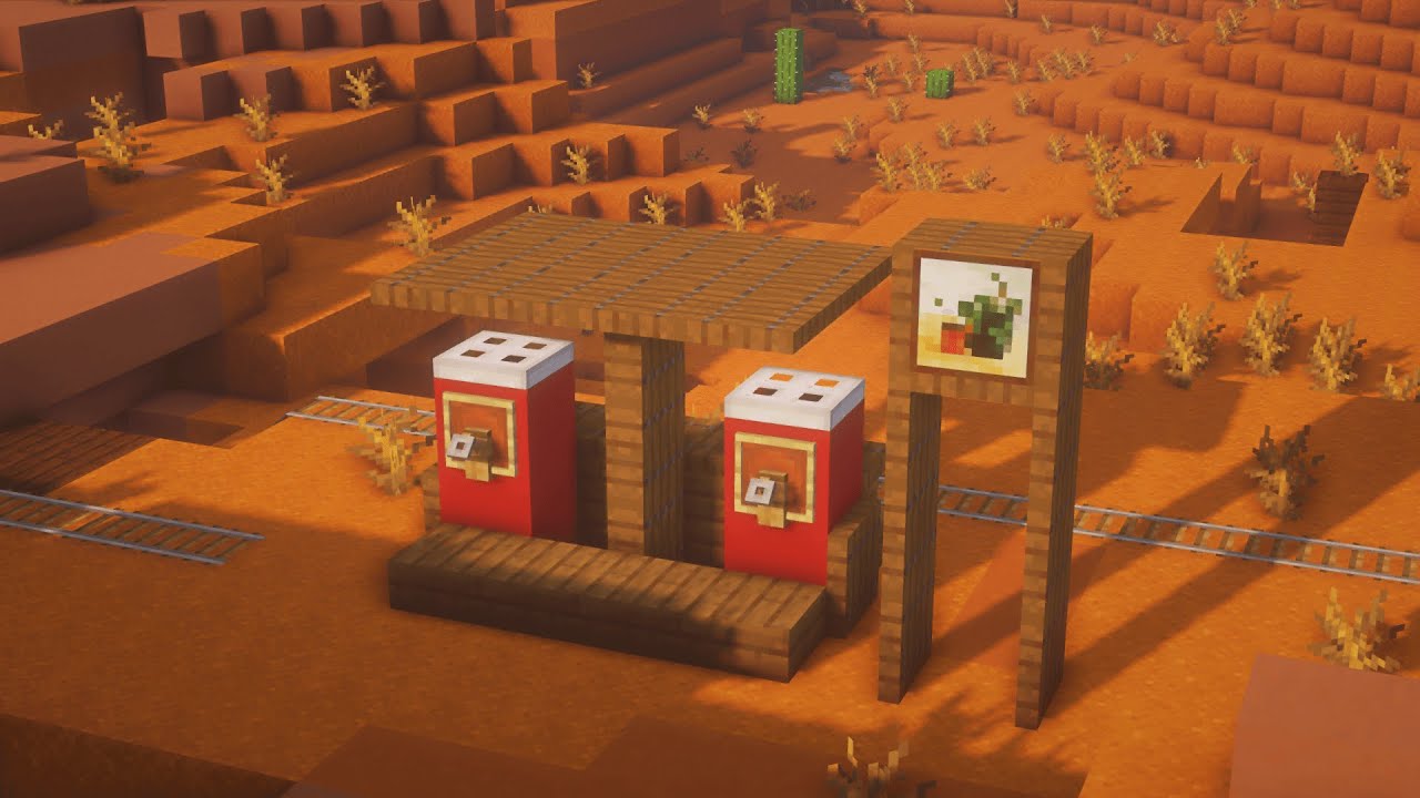 [Minecraft Tutorial] How to Make Gas Station | Build Ideas - YouTube