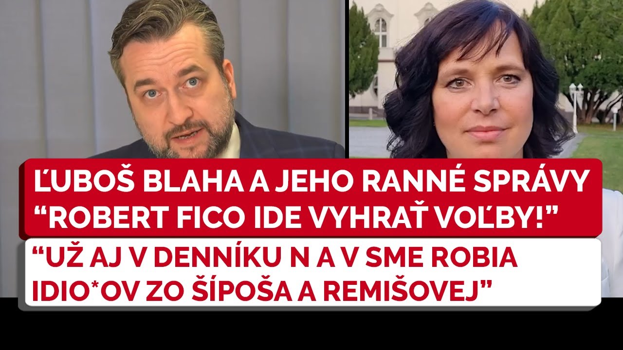 Ľuboš Blaha a ranné správy: REMIŠOVÁ NA SMIECH, ROBERT FICO IDE VYHRAŤ ...